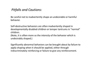 Behavior modification shaping | PPTX