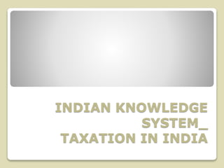BMS I Taxation in India.pptx