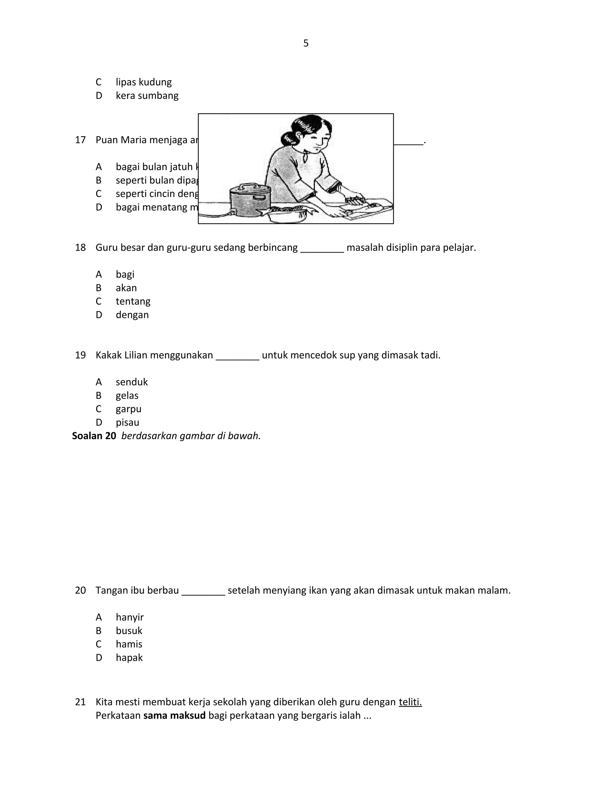 Bm sjk pemahaman set 1 edit | DOC