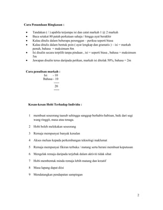 Bm skema bm 2 2010 | DOC