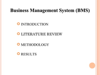 business management system software | PPT | Computing | Technology ...