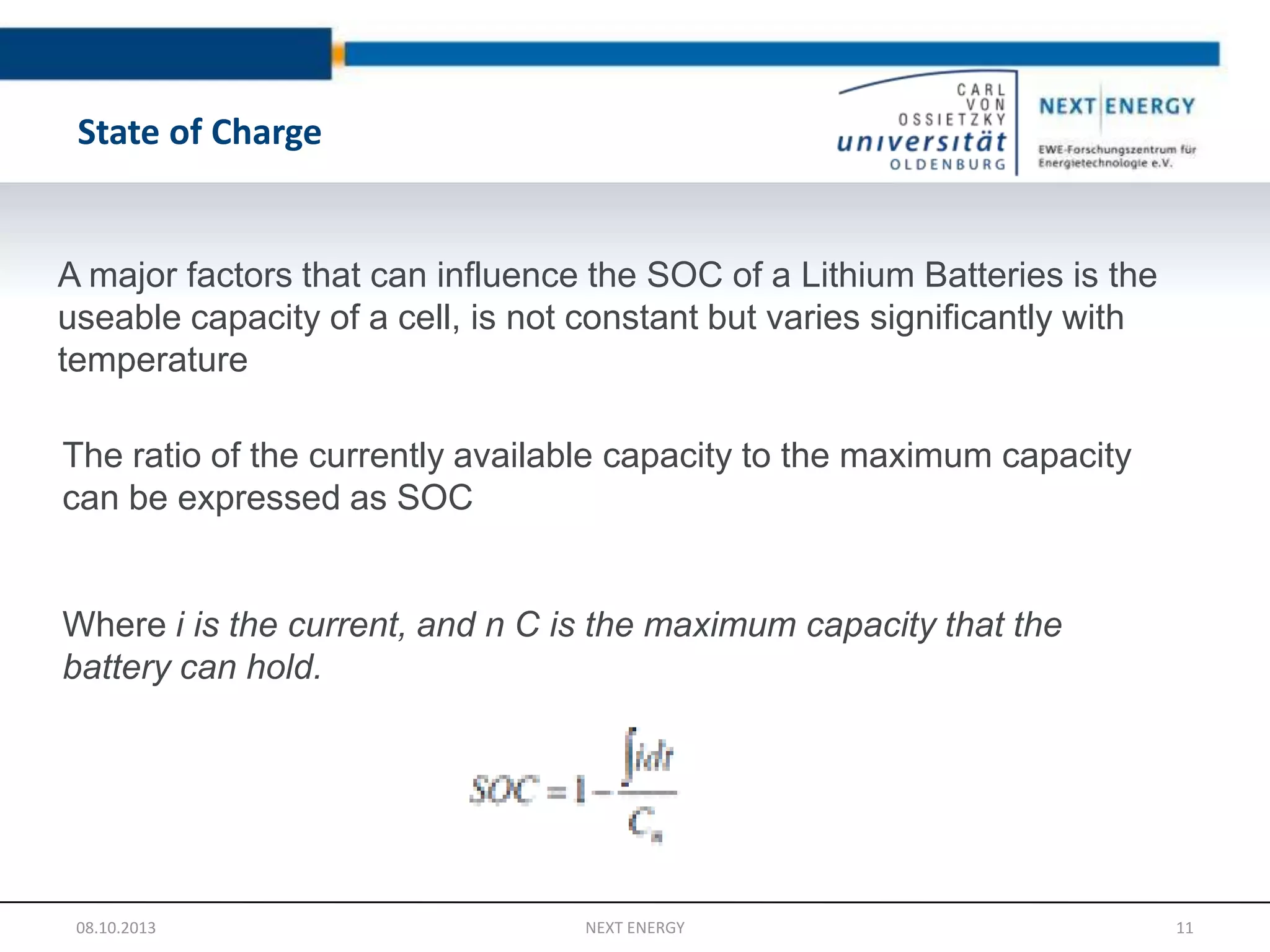 Battery Management System Introduction - Penelope Bise - June 2013 | PPTX