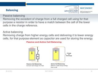 Battery Management System Introduction - Penelope Bise - June 2013 | PPTX