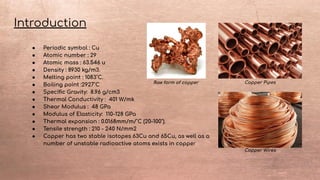copper as a building material | PDF | Chemistry | Science