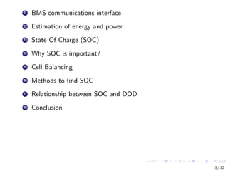 BATTERY MANAGEMENT SYSTEM (BMS) IN ELECTRIC VEHICLES | PDF