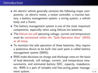BATTERY MANAGEMENT SYSTEM (BMS) IN ELECTRIC VEHICLES | PDF