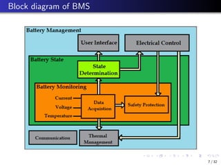 BATTERY MANAGEMENT SYSTEM (BMS) IN ELECTRIC VEHICLES | PPT