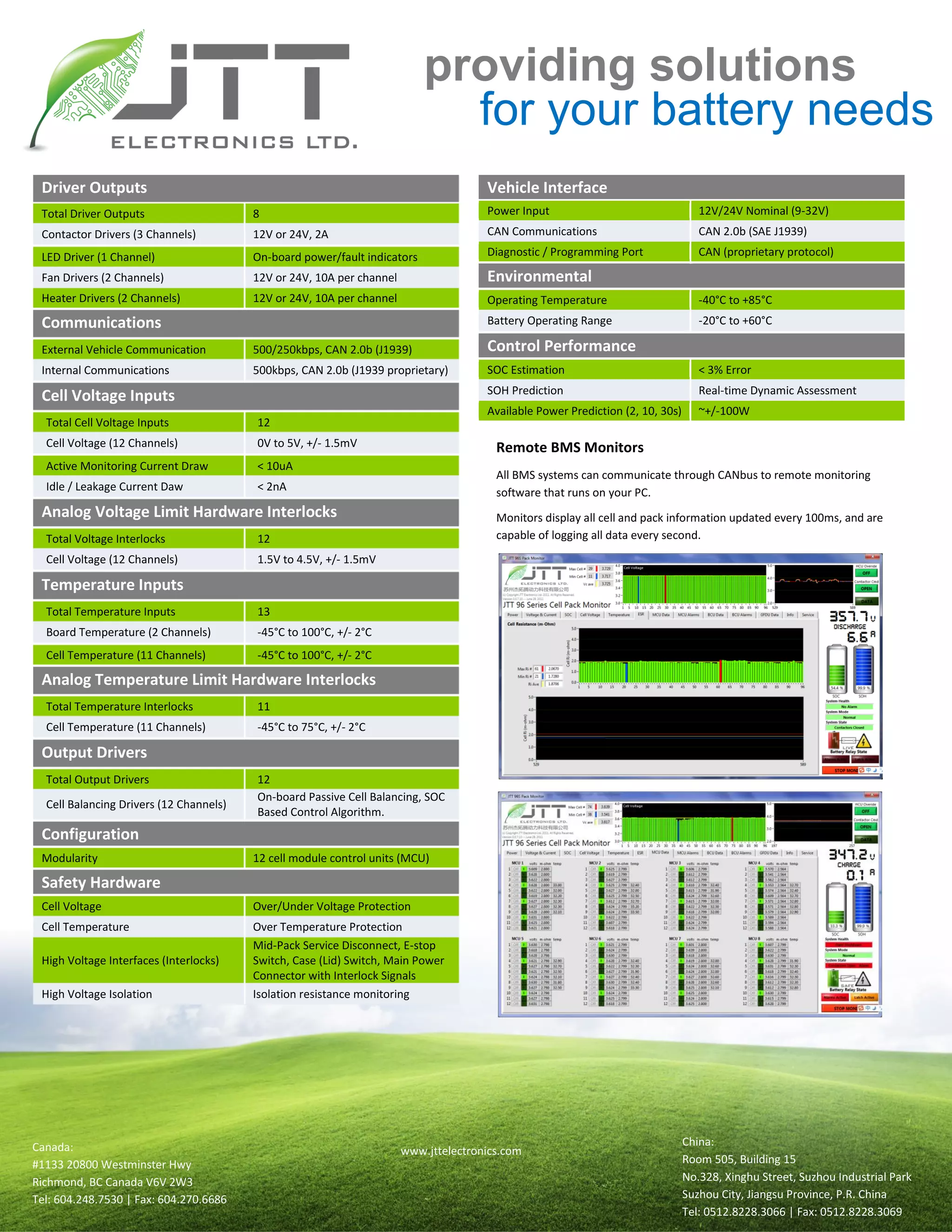 BMS Product Specifications V2 | PDF