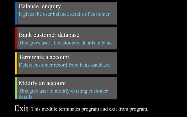 Banking Management System Project | PPTX
