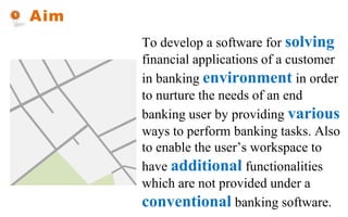 Banking Management System Project | PPTX