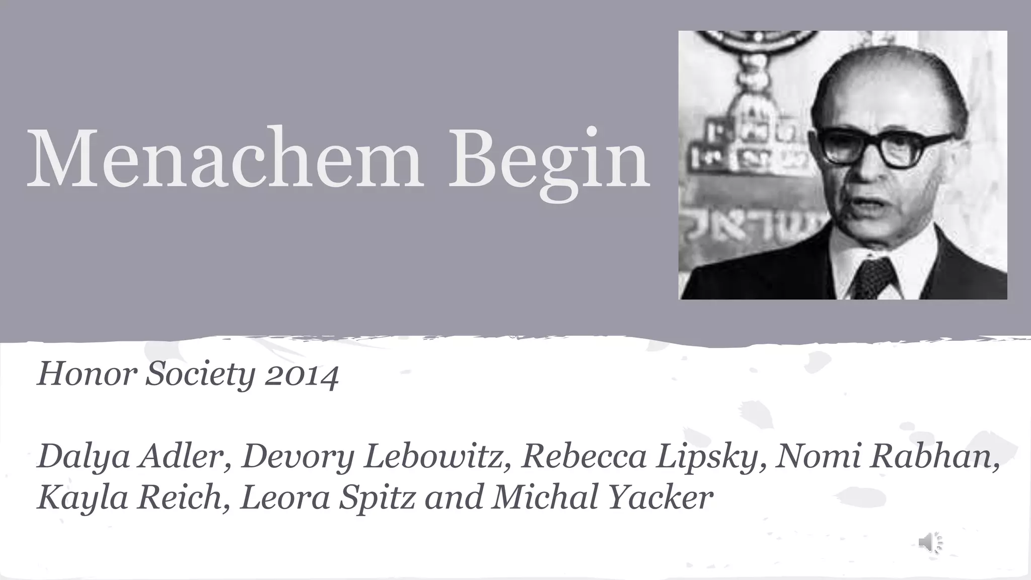 Menachem begin | PPTX