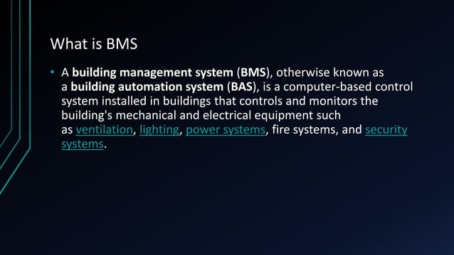 Bms system | PPTX