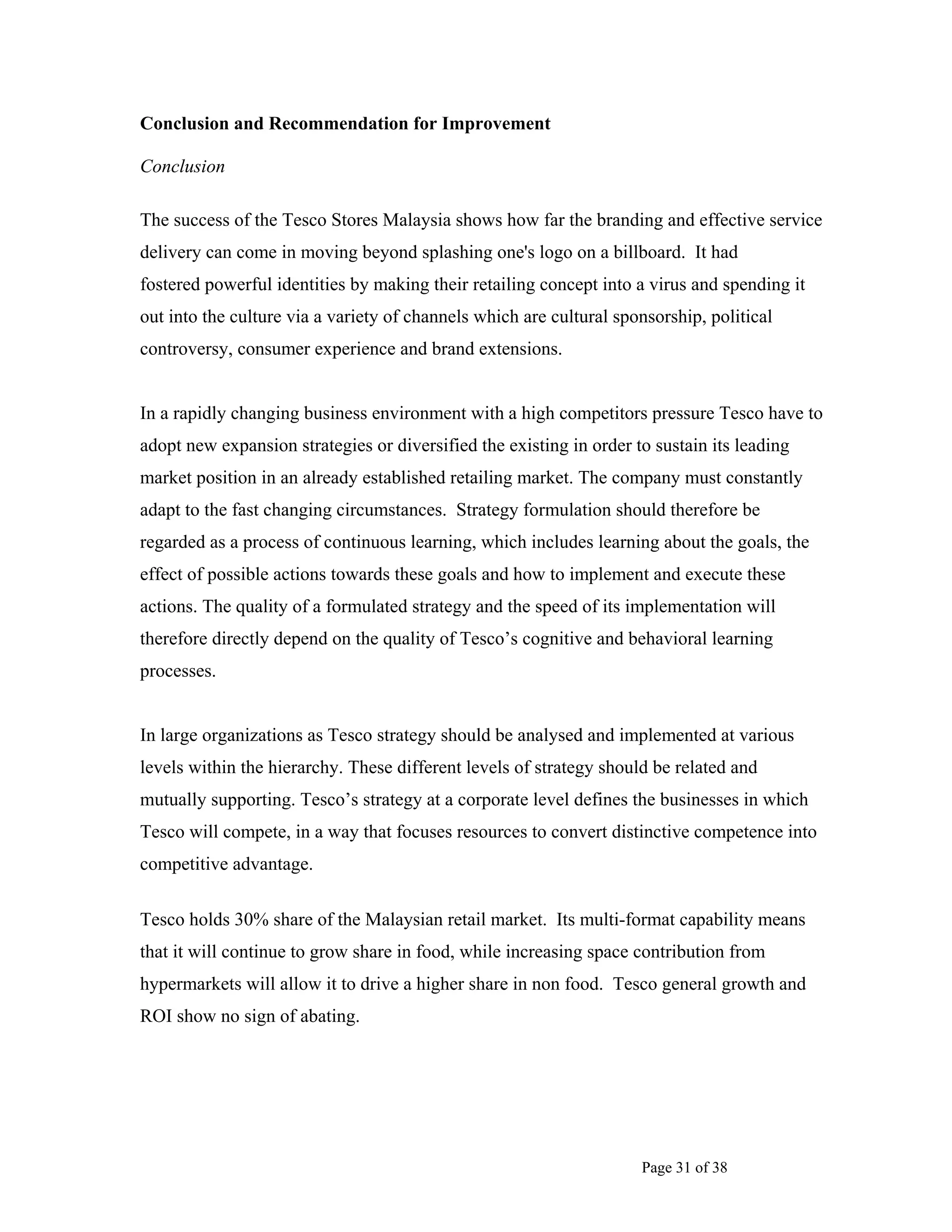 MBA Strategic Management Assignment: Business Level Strategy and ...