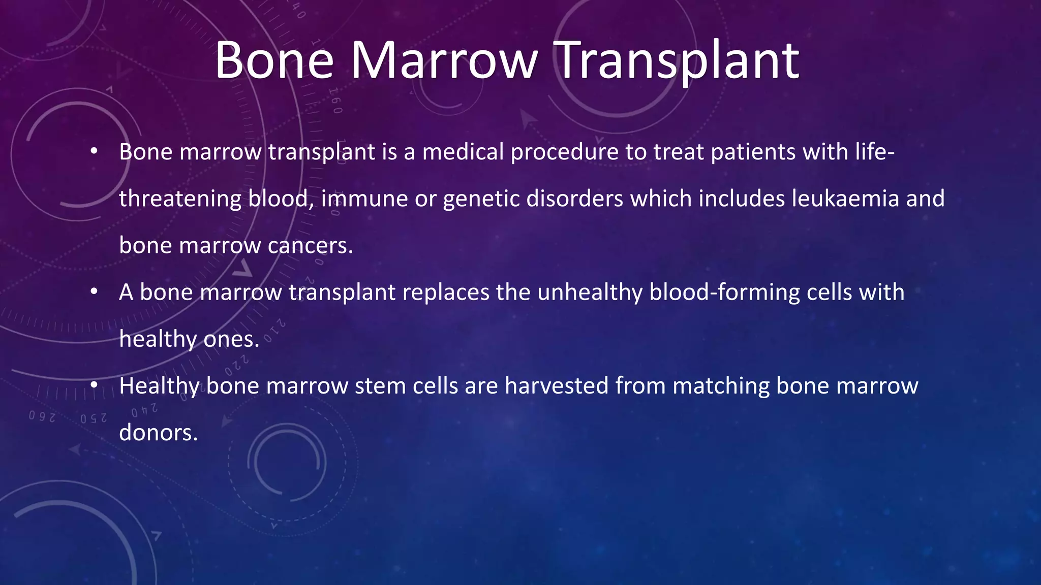 Bone marrow transplant | PPTX