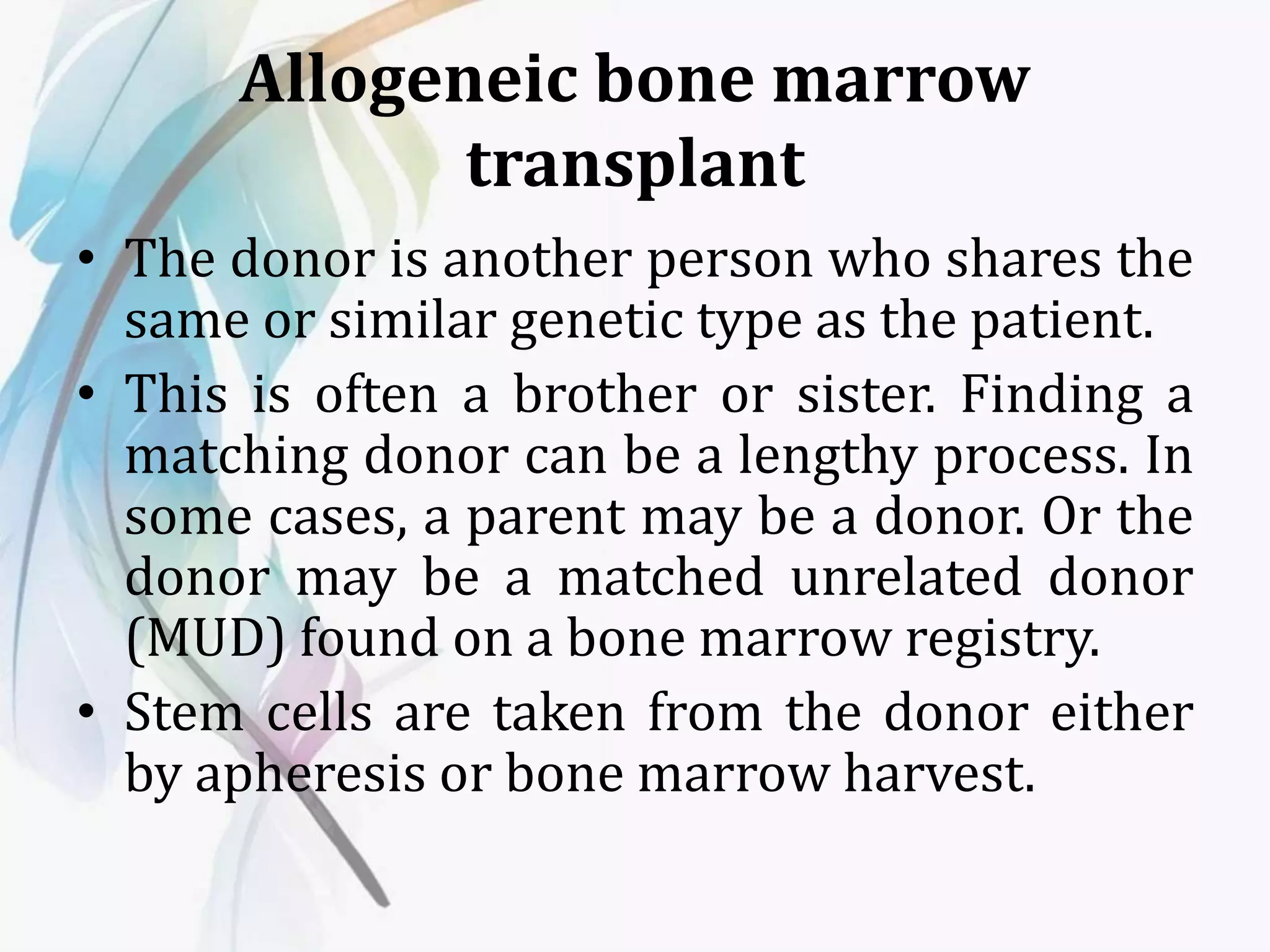 Bone Marrow Transplantation | PPTX
