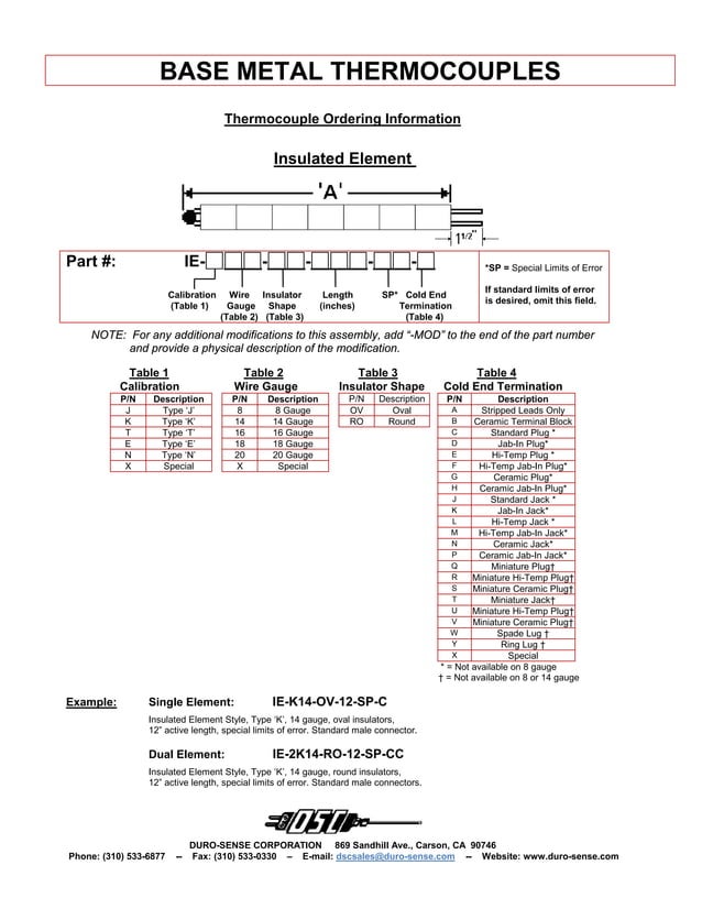 Base Metal Thermocouples | PDF