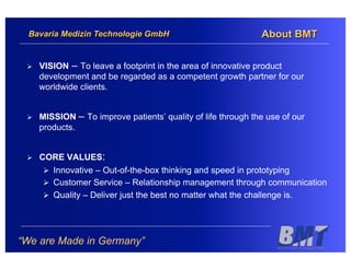 BMT Corporate Presentation | PDF