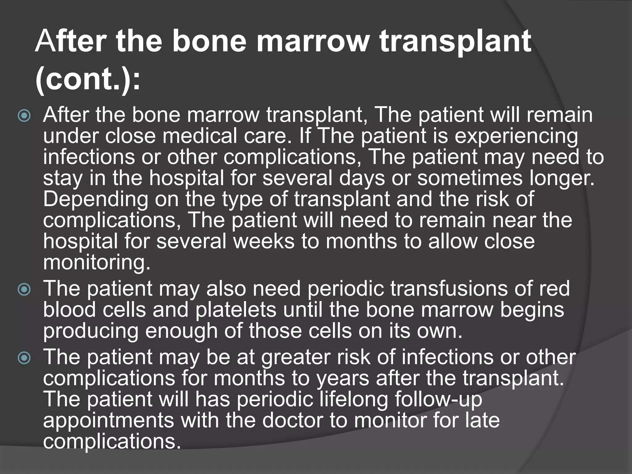 BONE MARROW transplantation | PPTX