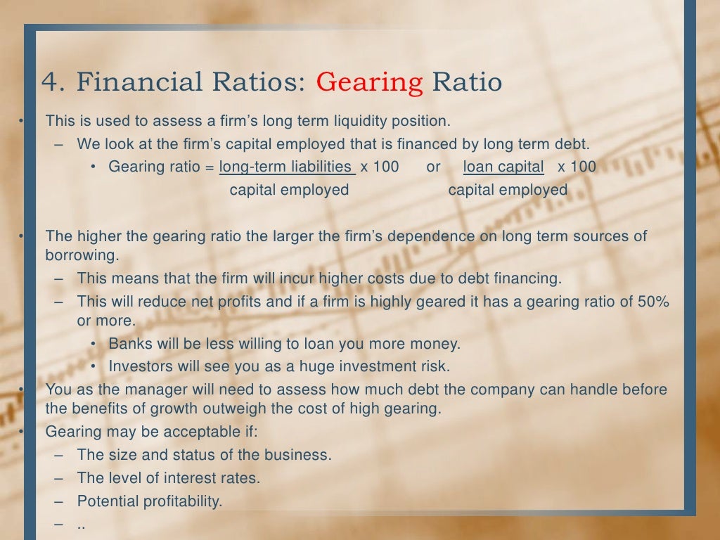 Bm Unit 3.6 Ratio Analysis