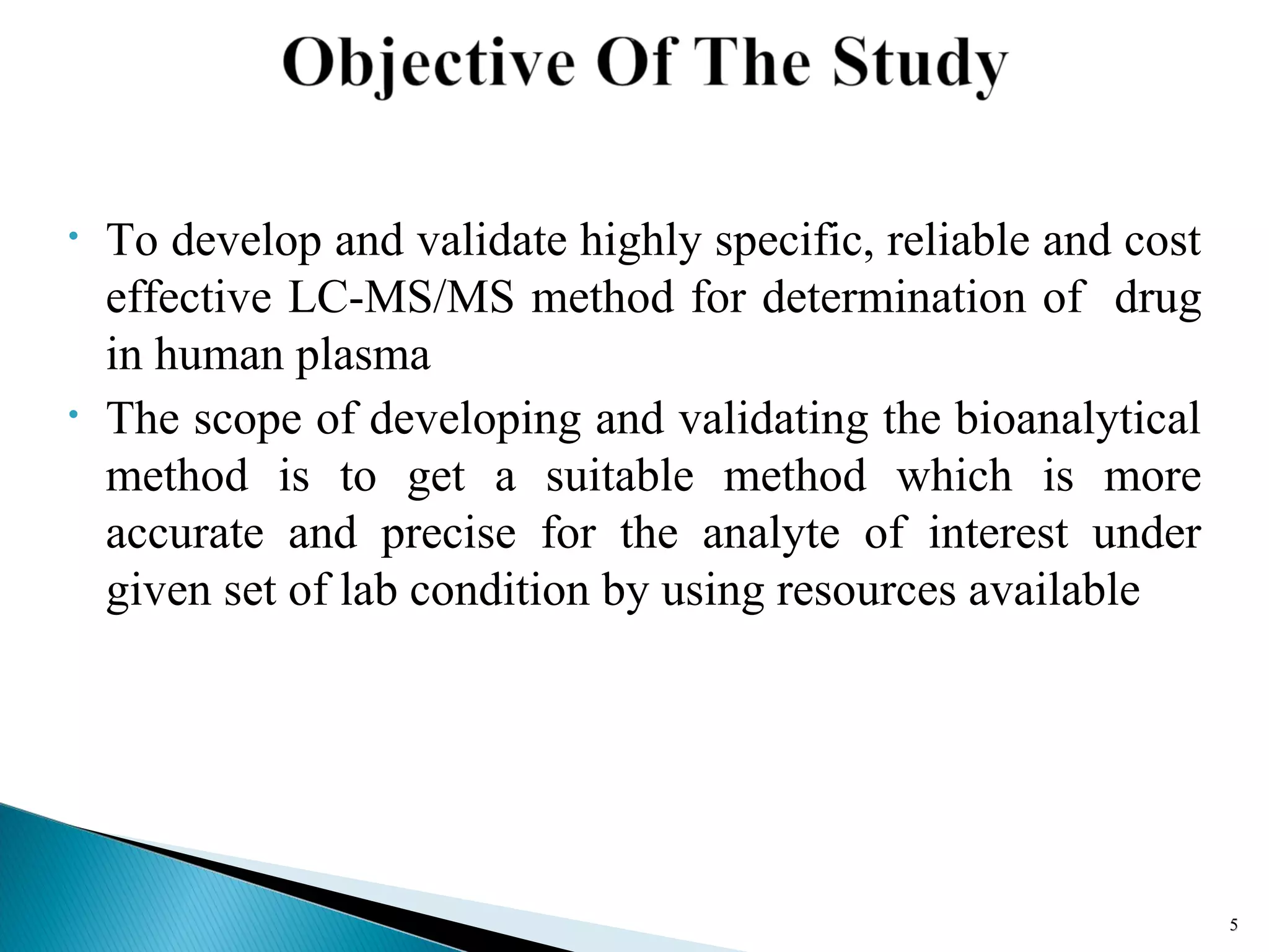 Bioanalytical Method Validation | PPT