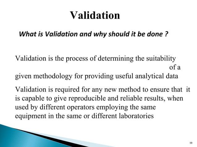 Bioanalytical Method Validation | PPT | Biotech and Biomedical Industry | Industries