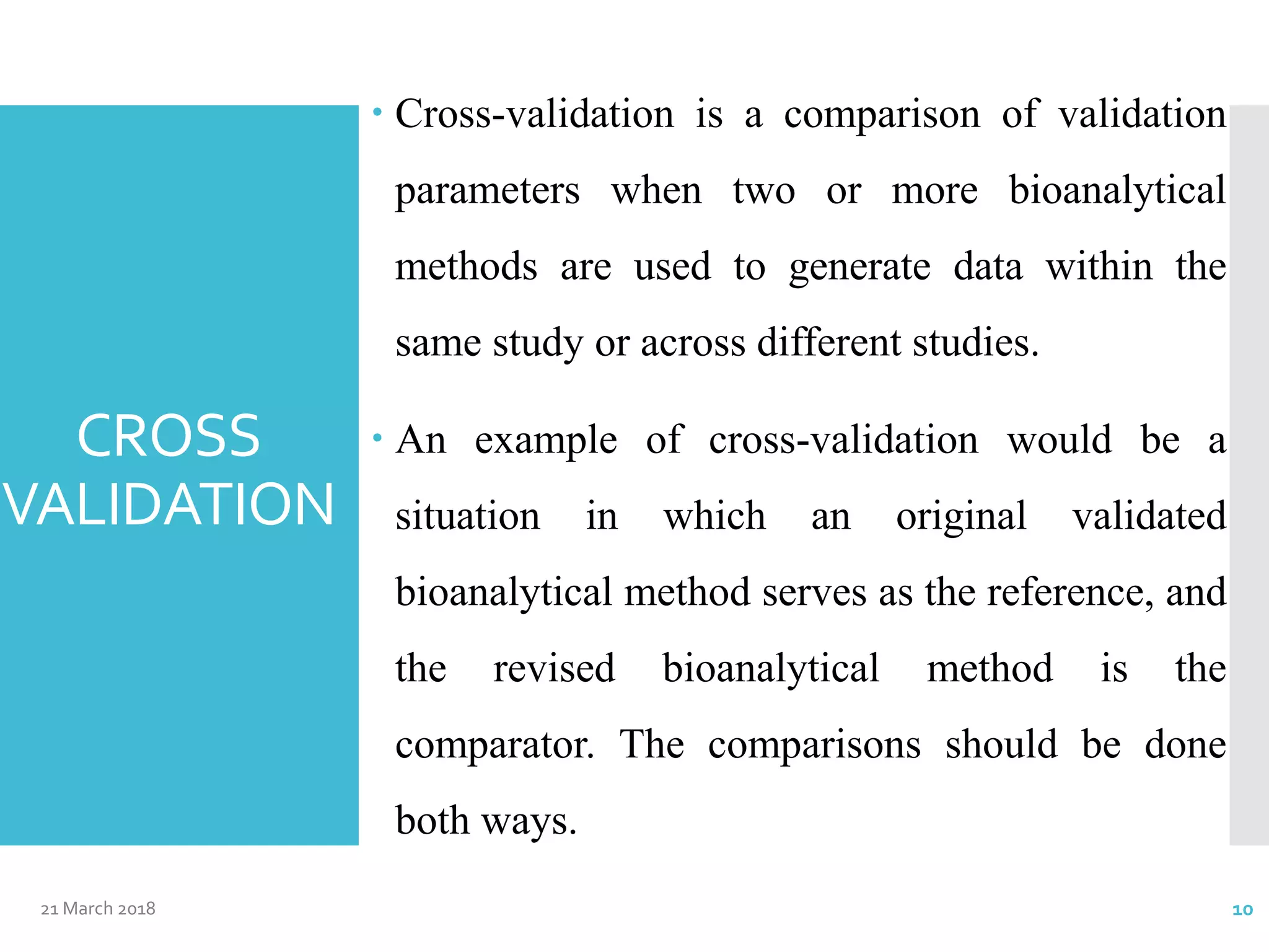 Bioanalytical Method Validation | PPTX