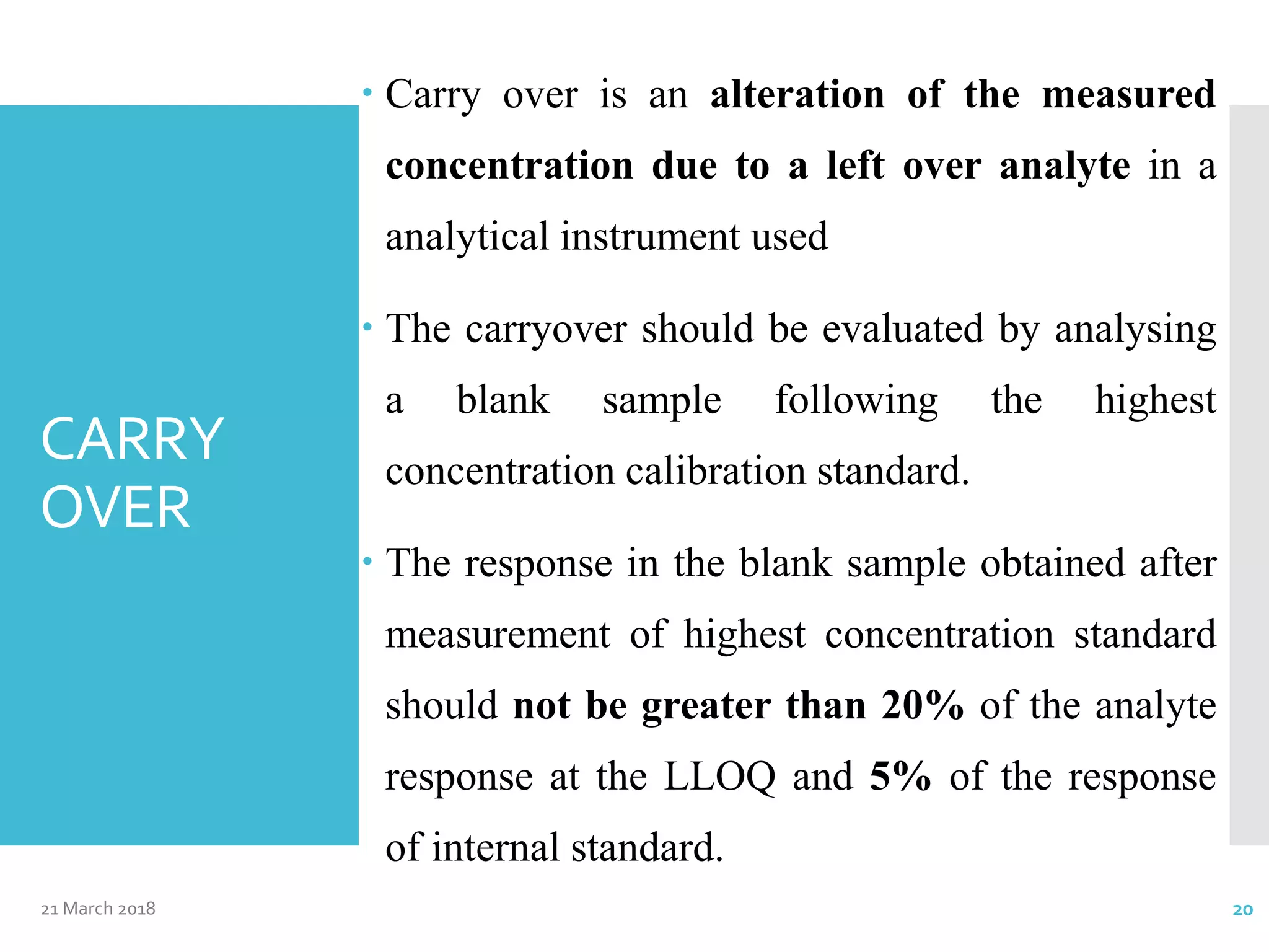 Bioanalytical Method Validation | PPTX