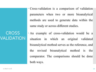 Bioanalytical Method Validation | PPTX