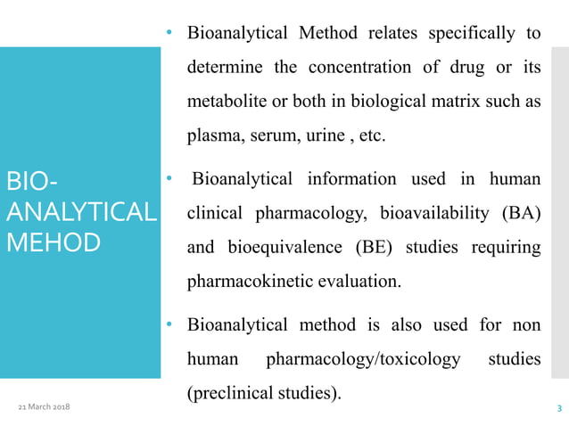 Bioanalytical Method Validation | PPTX | Biotech and Biomedical Industry | Industries