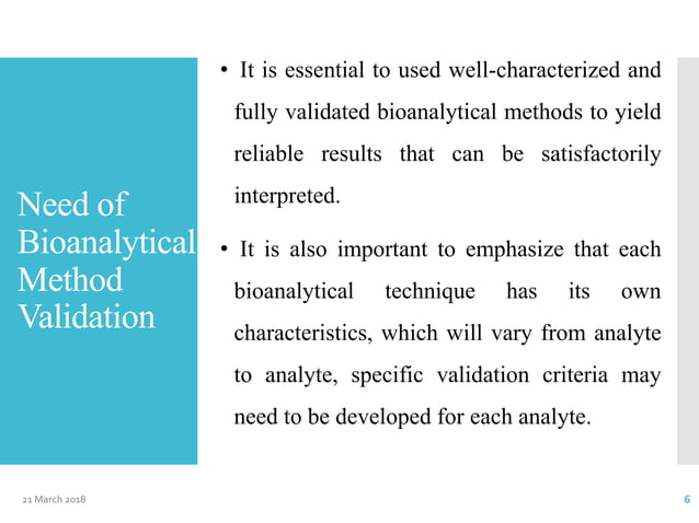 Bioanalytical Method Validation | PPTX | Biotech and Biomedical Industry | Industries
