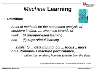 Machine learning fro computer vision - a whirlwind of key concepts for ...