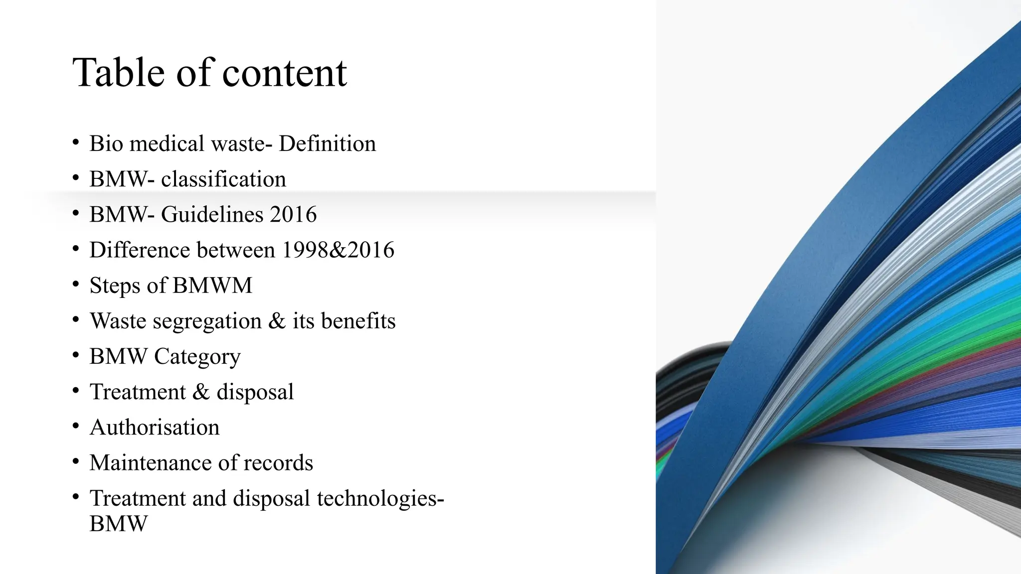 Biomedical waste management/ health care/hospital waste management | PPT