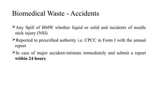 Biomedical waste management/ health care/hospital waste management | PPTX
