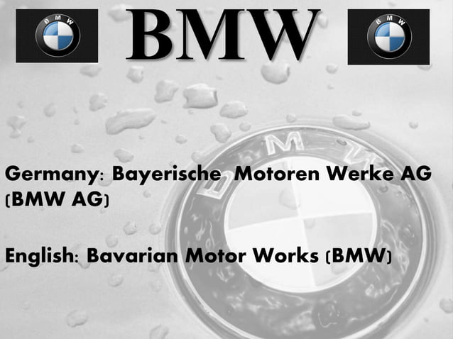 BMW ppt | PPTX