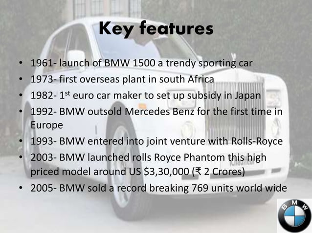 BMW ppt | PPTX