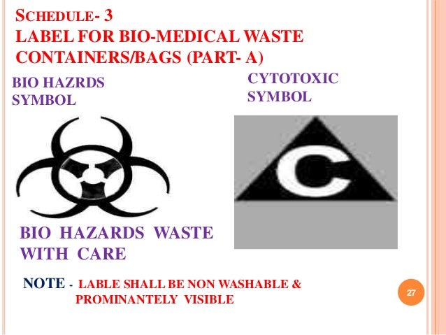 Biomedical waste management (handling & treatment)
