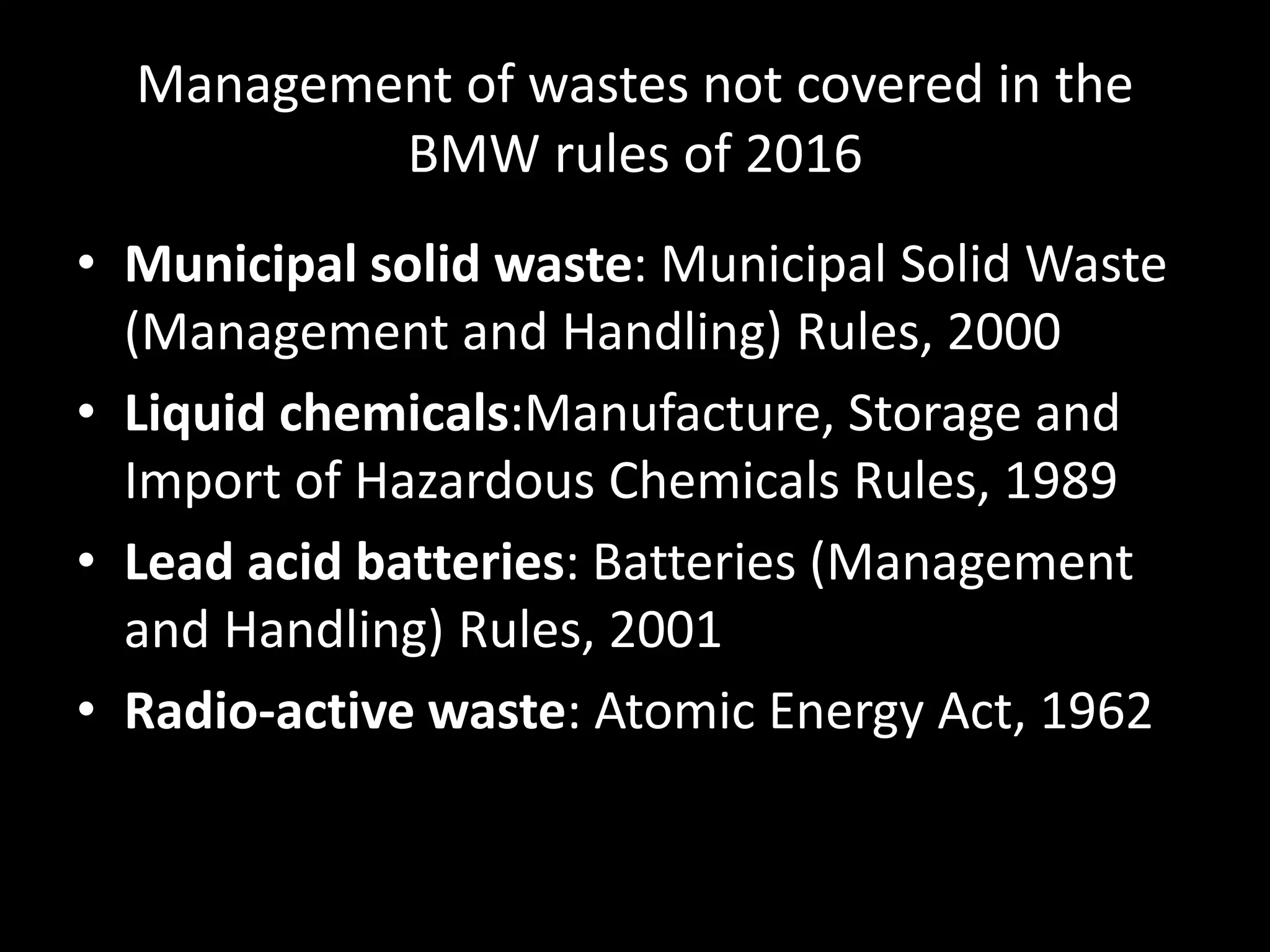 Bio-medical waste (BMW) management rules (2016), by Dr. Himanshu Khatri ...