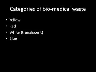 Bio-medical waste (BMW) management rules (2016), by Dr. Himanshu Khatri ...