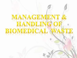 Bio-Medical Waste common clinical ppt | PPT