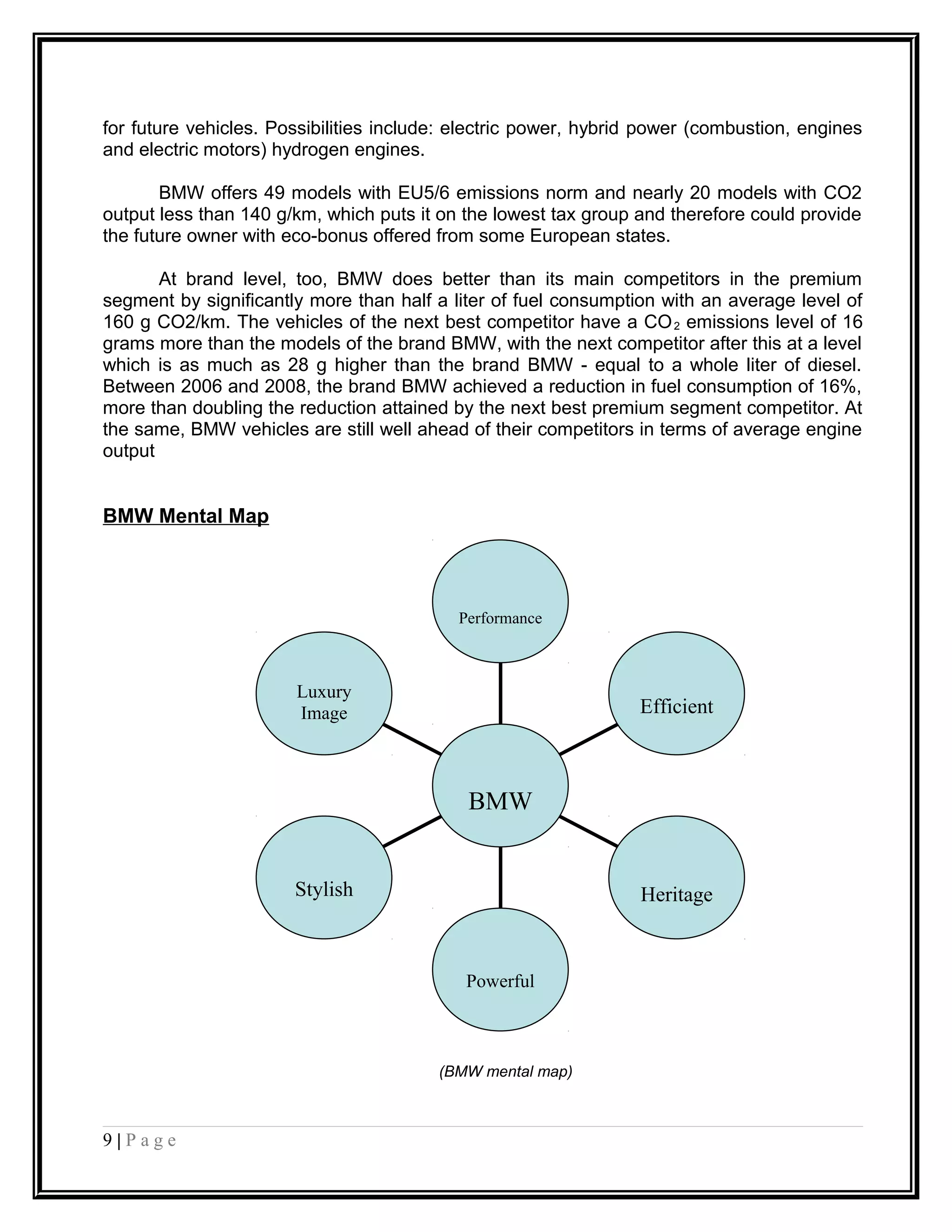 Audit Report on Brand - "BMW" | DOC