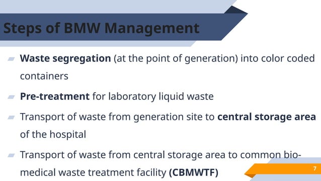 Bio Medical Waste management- Bsc Paramedical Course.pptx | Indoor ...