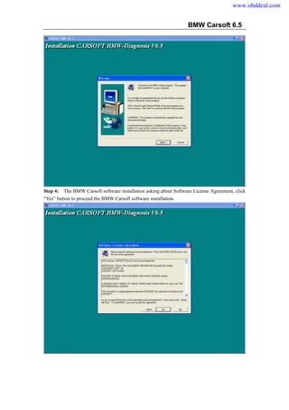 BMW Carsoft 6.5 Software Installation Instruction | PDF