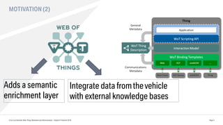 A Car as a Semantic Web Thing - Motivation and Demonstration | PPT
