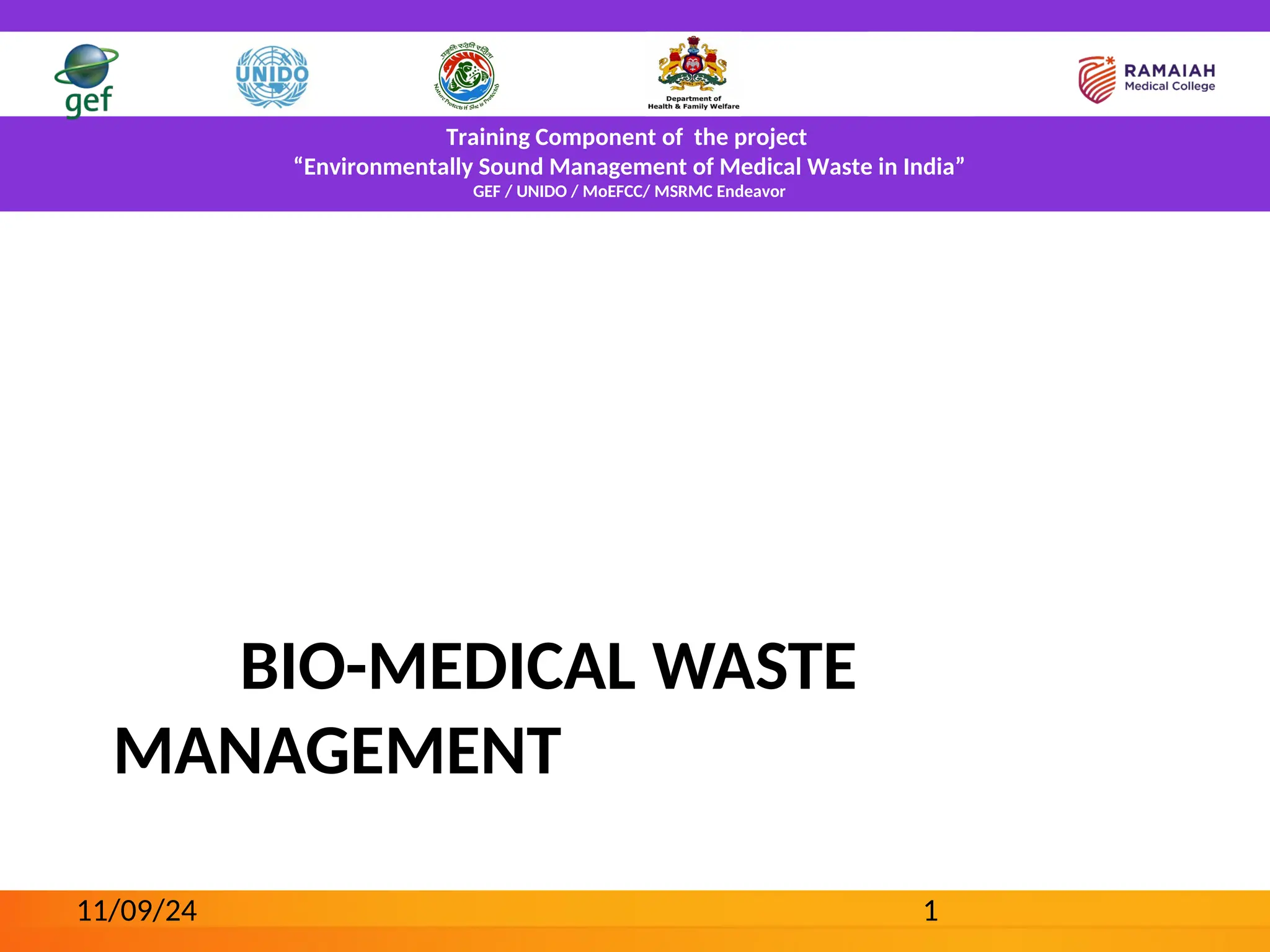 biomedical waste management power point ppt | PPT