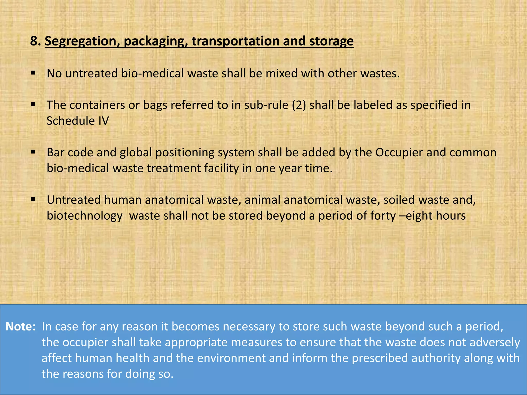 Bio-Medical Waste | PPTX | Infectious Diseases | Diseases and Conditions