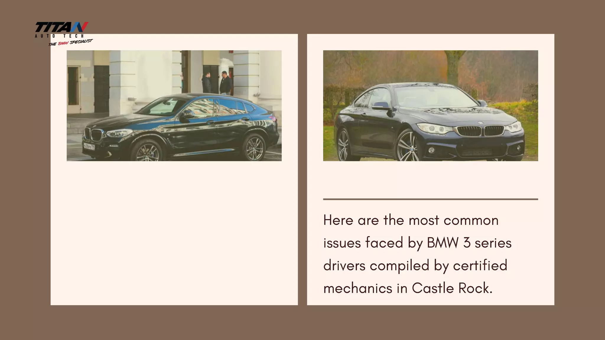 BMW 3 Series Common Problems & Solution From Certified Mechanics in Castle Rock | PPTX