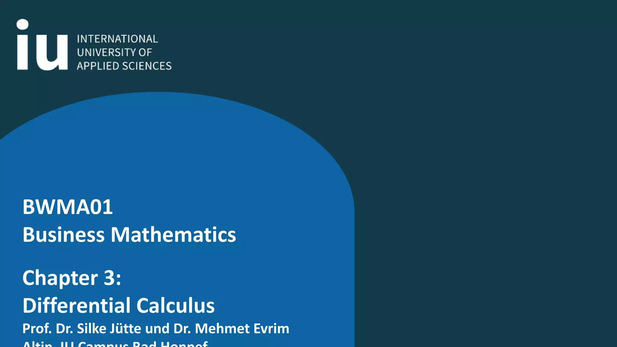 Differential Calculus | PPTX