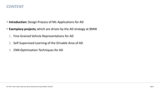 BMW：Application and Deployment of Deep Learning in Autonomous Driving ...
