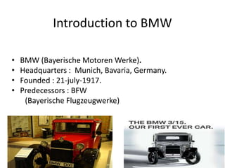 Bmw as product leaders | PPTX