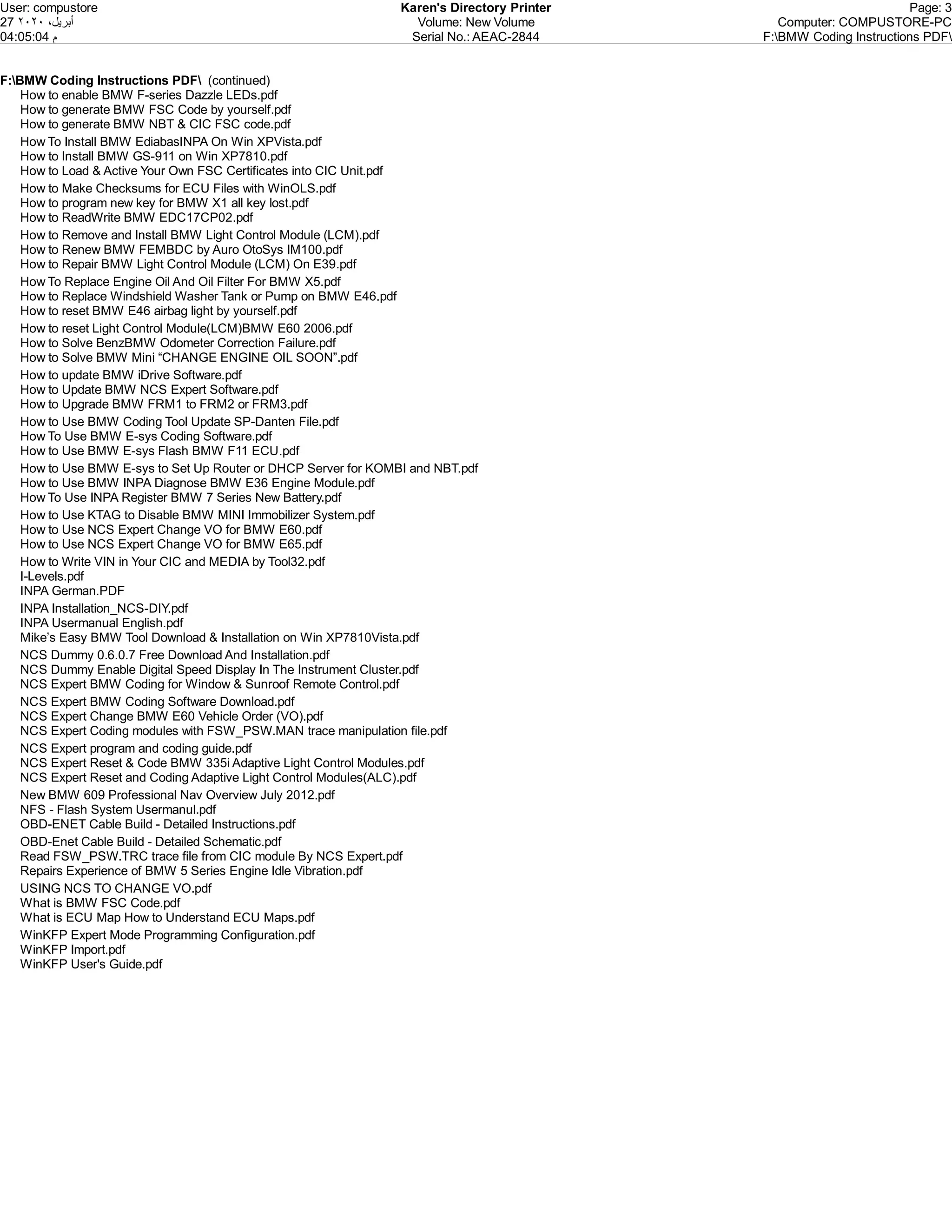 Bmw coding+retrofit guid pdf files list | PDF